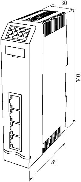 ME58810 | XELITY, SWITCH N GERENC 4 PORT | Murrelektronik